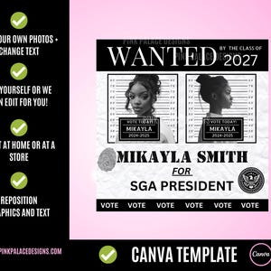 Wanted Poster, Student Council Poster, Homecoming Poster, Class ...