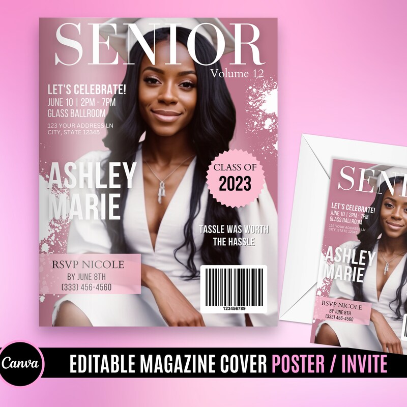 Magazine Invitation - Etsy