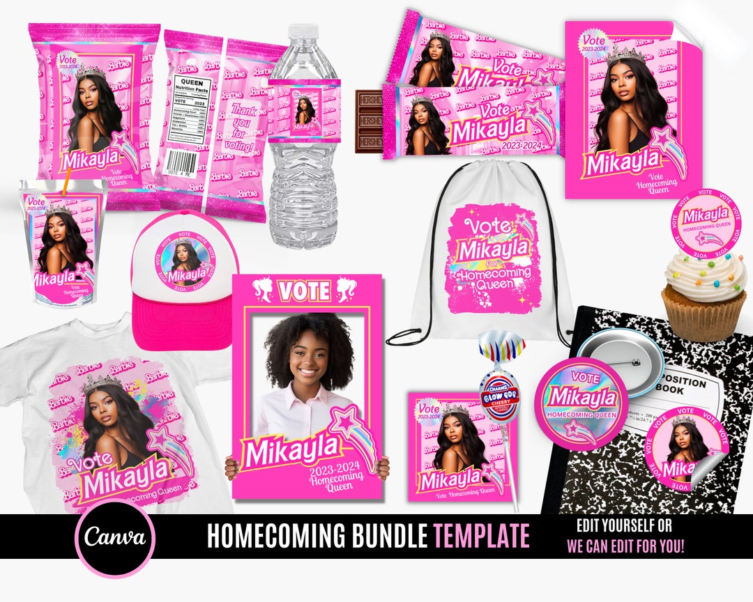 Vote Homecoming Queen Bundle, Class Campaign Candy Bar, Campaign Chip ...