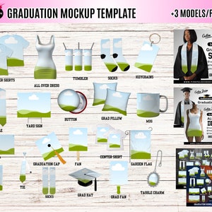 Graduation Season Mockup , Sublimation Dress Mockup, Stole Mockup Canva ...