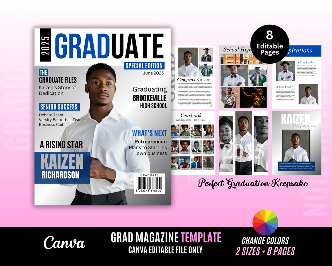 Graduation Magazine Poster | Graduation Magazine | High School ...
