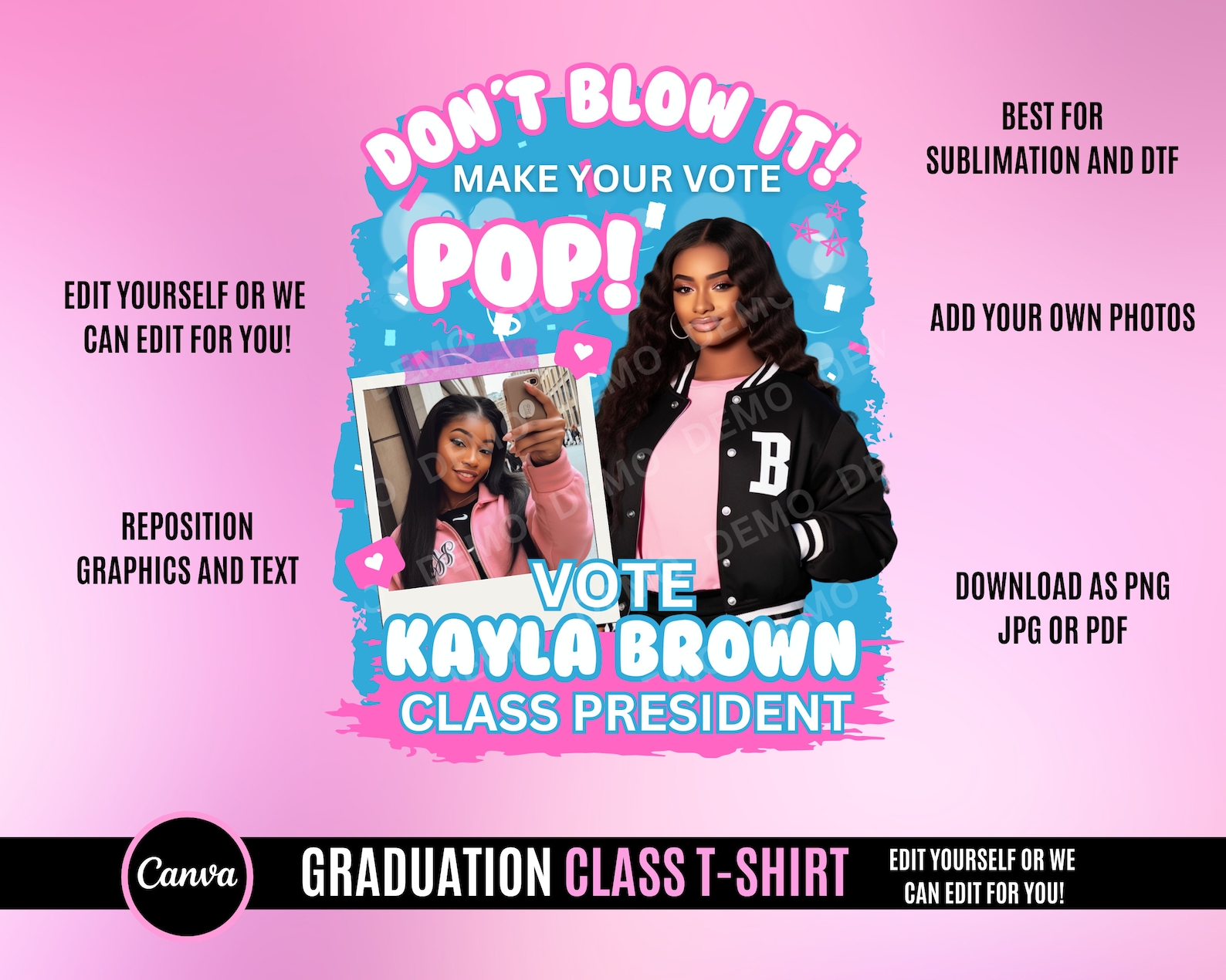 Election Tshirt, Homecoming Voting Shirt, Class President Vote ...