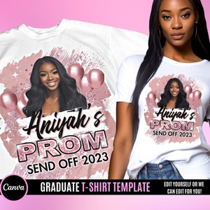 Prom Send off T Shirt Design, Editable in Canva, 2025 Prom T Shirt ...