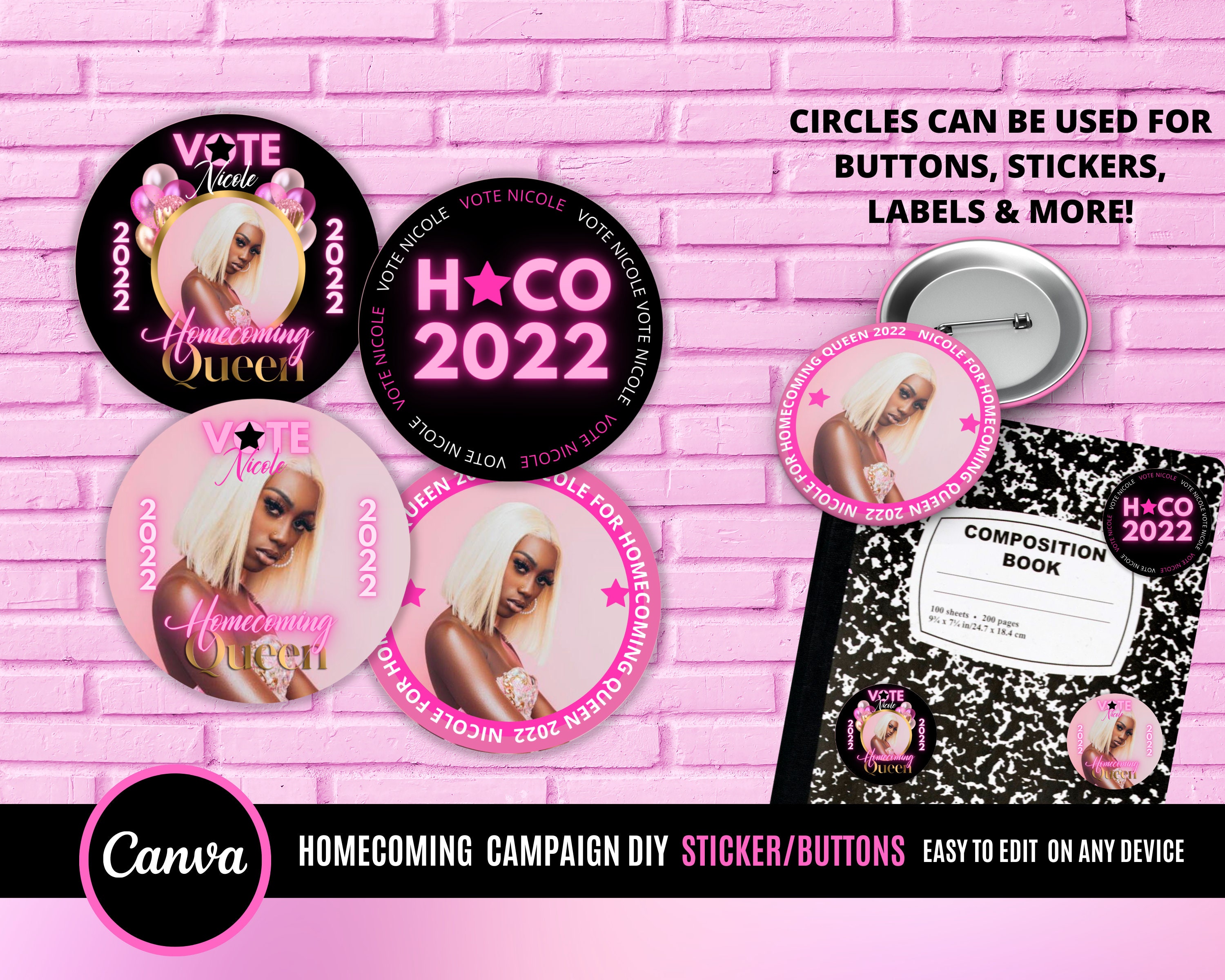 Vote Homecoming Queen Class Campaign Stickerclass Campaign - Etsy