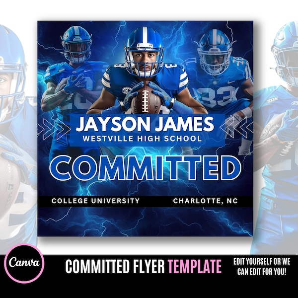 College Commitment Graphic - Etsy