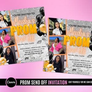 Prom Send off Flyer Prom Send off Invitation Prom Night Event Prom ...