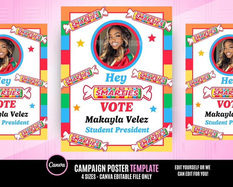 Smartie Campaign Poster, Student Elections Poster , Class Treasurer ...
