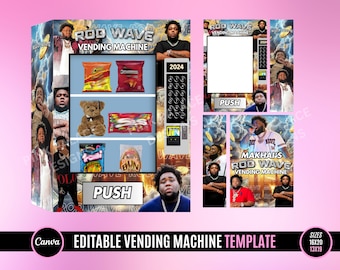 Mickey and Minnie Birthday/easter Vending Machine Template - Etsy