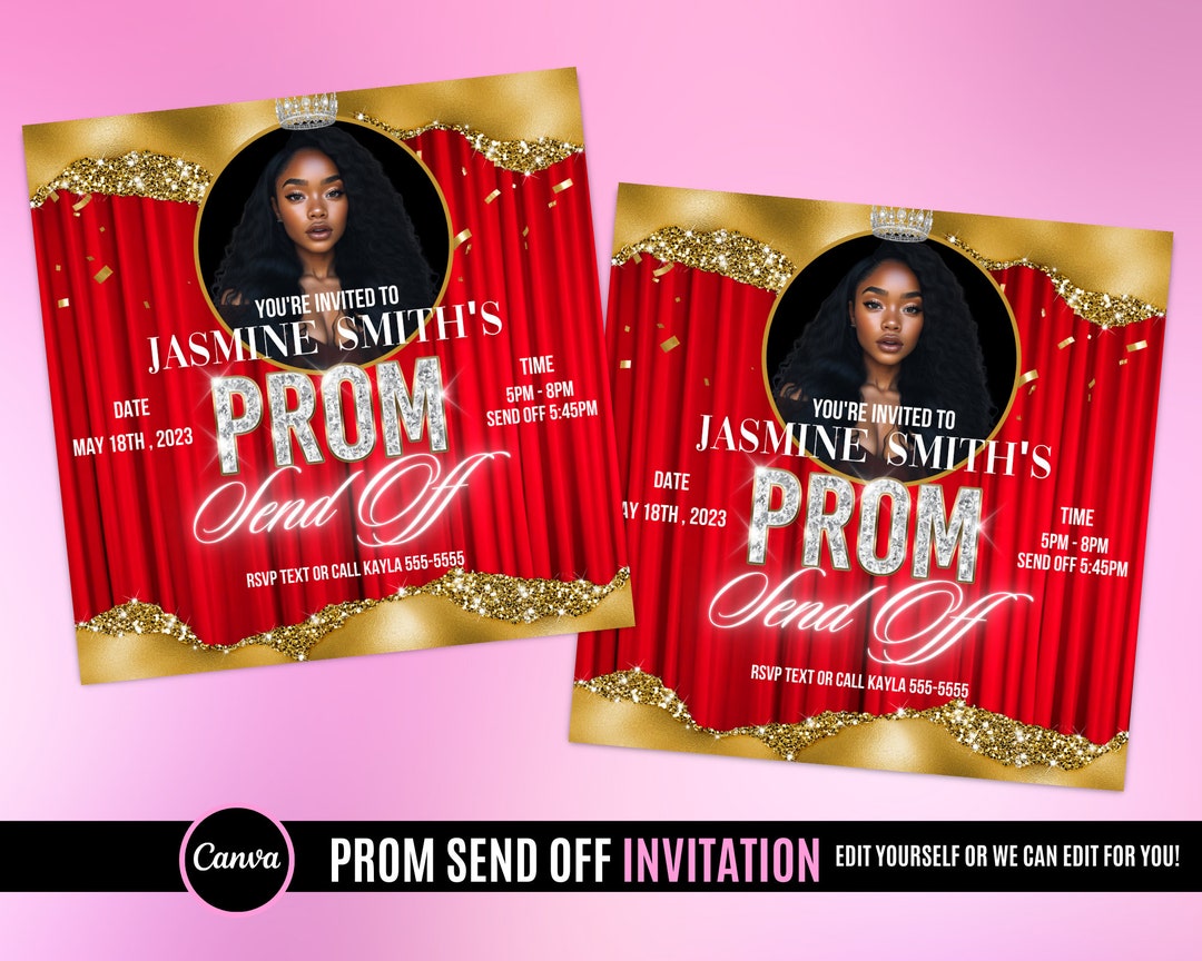 Prom Send off Flyer Prom Send off Invitation Prom Night Event Prom ...