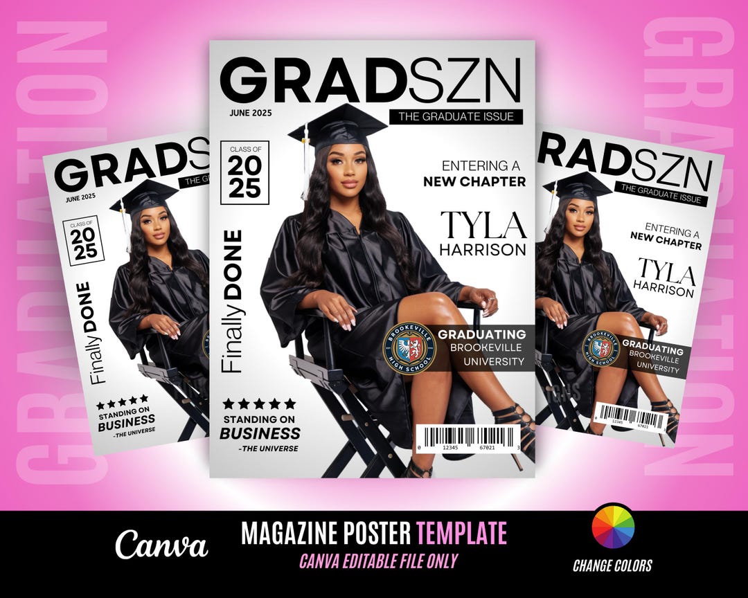 Graduation Magazine Poster | Graduation Magazine | High School ...