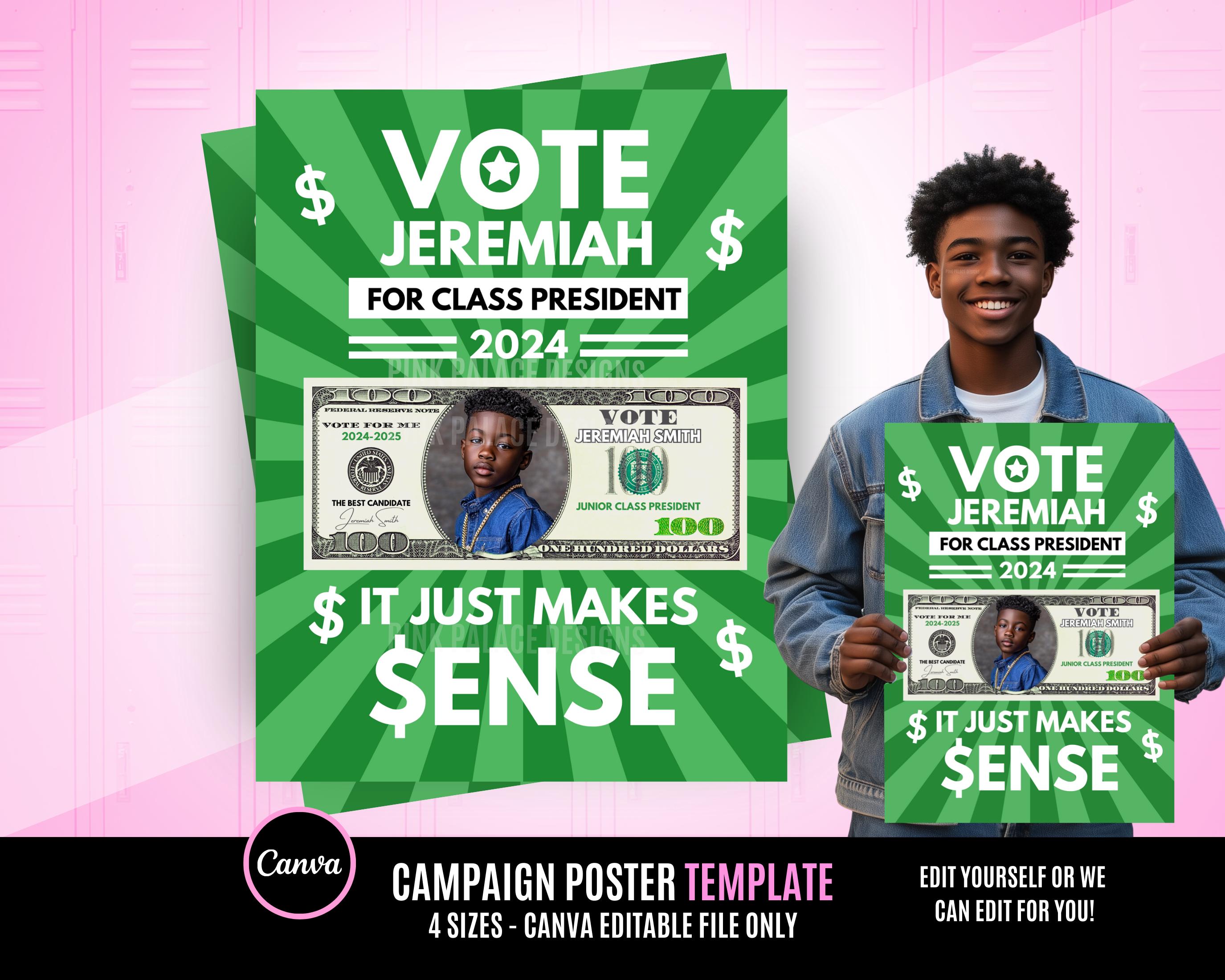 Makes Sense Poster Homecoming Queen, Homecoming Poster, Class Treasurer ...