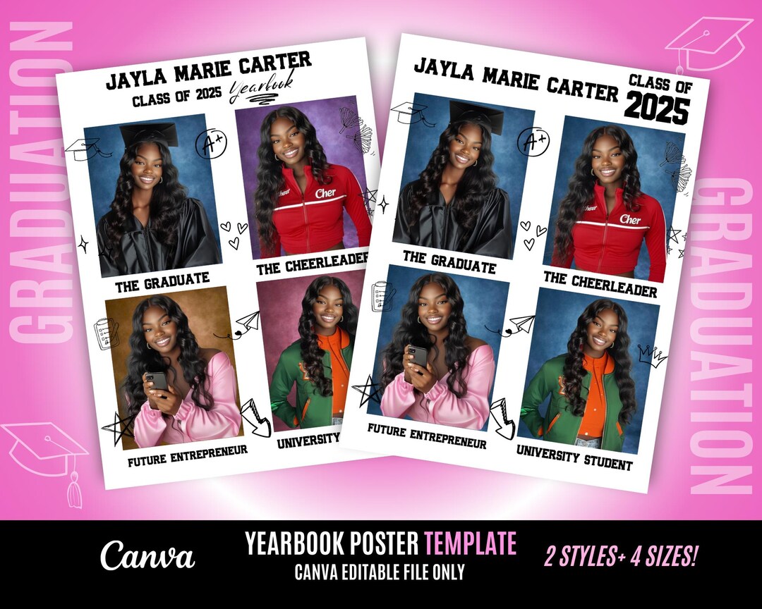 Yearbook Magazine Poster | Graduation Magazine | High School Graduation ...