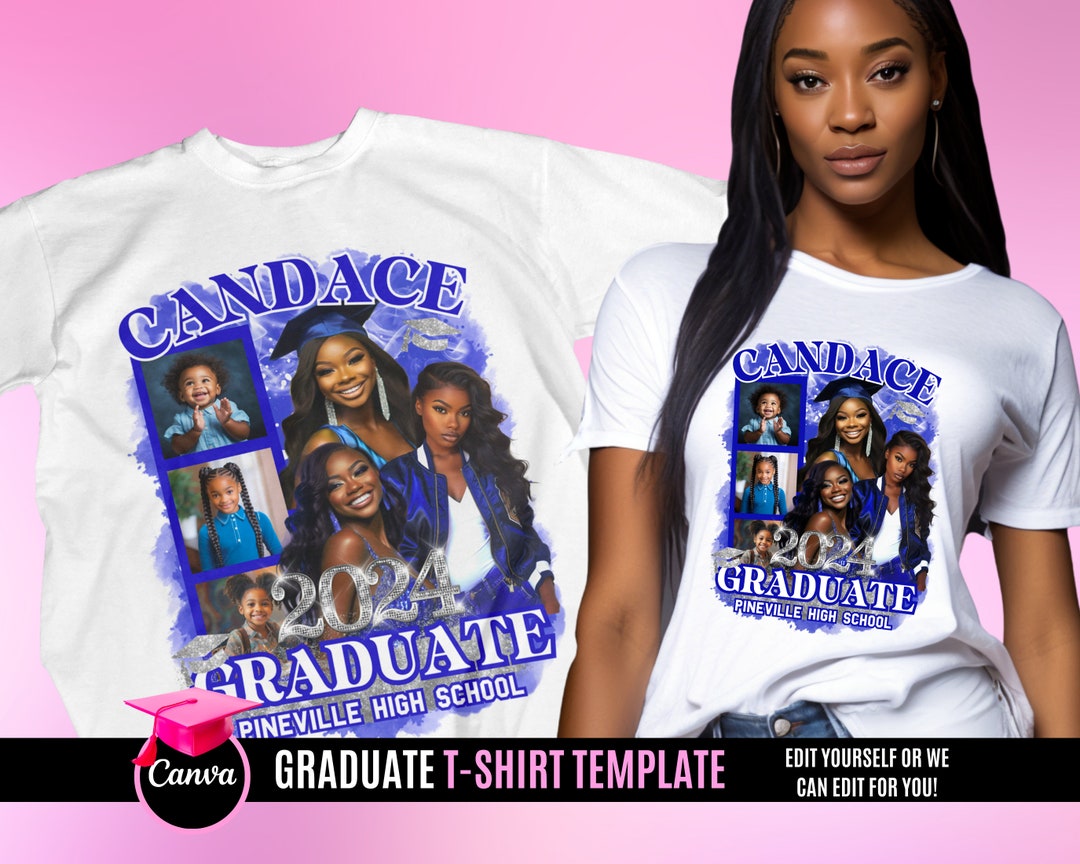Graduation T Shirt Design, Editable in Canva, Senior Night Shirt, T ...