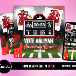 Vote Homecoming Queen Social Media Flyer Class Campaign - Etsy