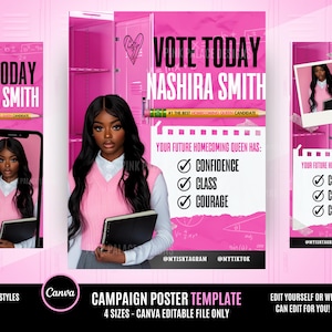 School ID Campaign Poster, Student Elections Poster , Class Treasurer ...