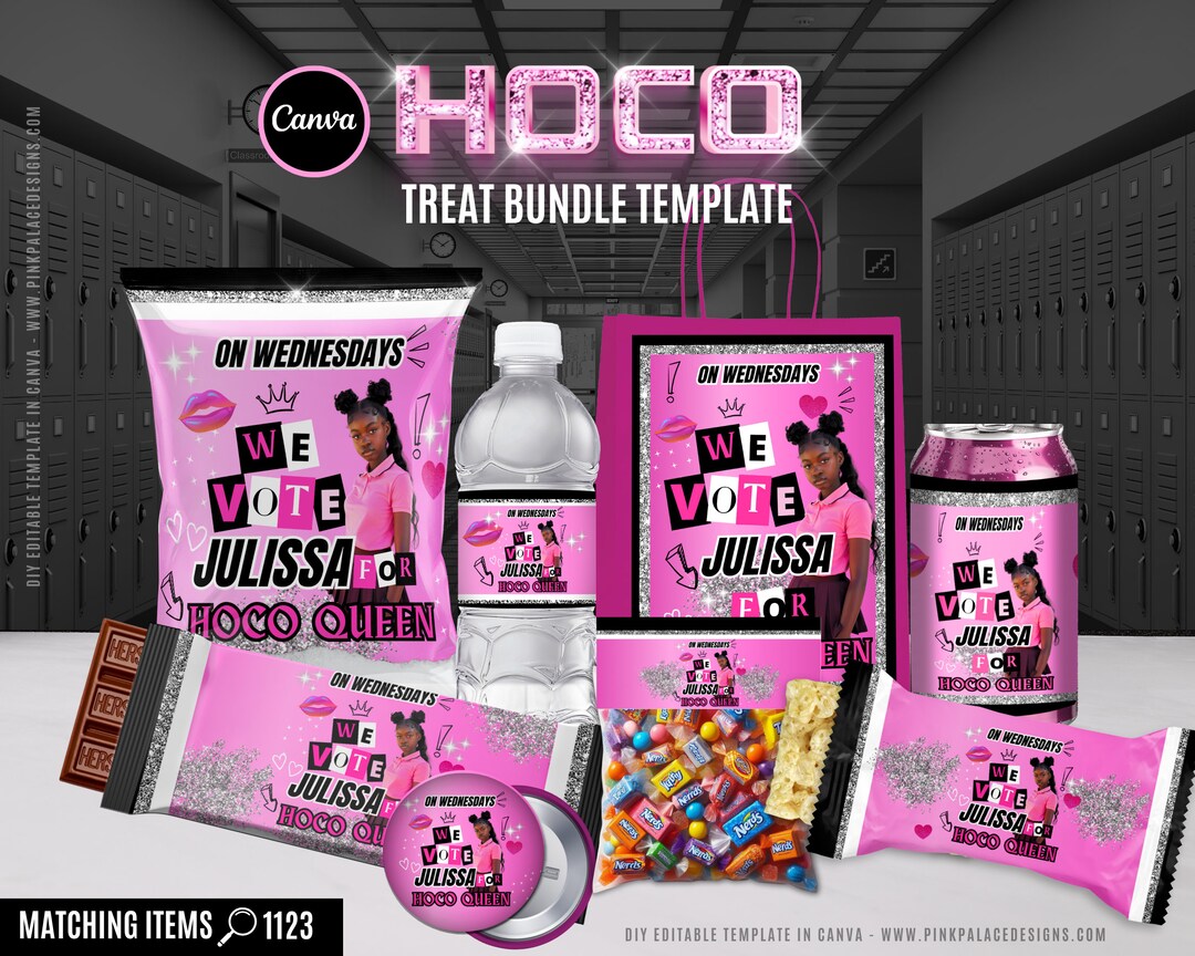 Mean Girl Homecoming Campaign Treat Bundle Templates, Editable ...