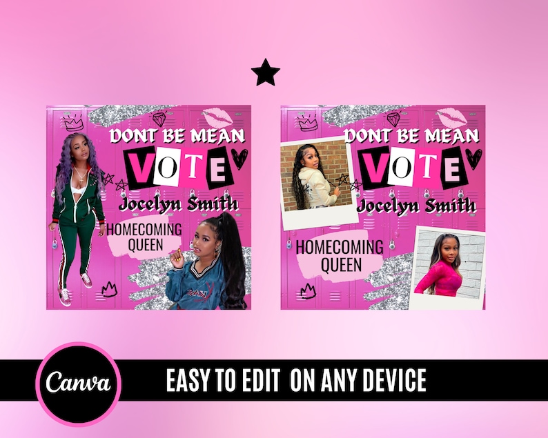 Vote Homecoming Queen ,homecoming Flyer, Social Media Flyer, Class ...
