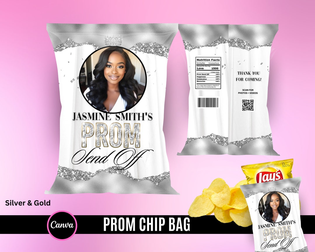 Prom Send off Chip Bags | Prom Chip Bag| Prom Night Event | Prom Party ...