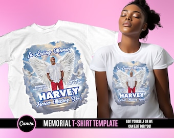 In Loving Memory T Shirt Design, Editable in Canva, Memorial T Shirt ...