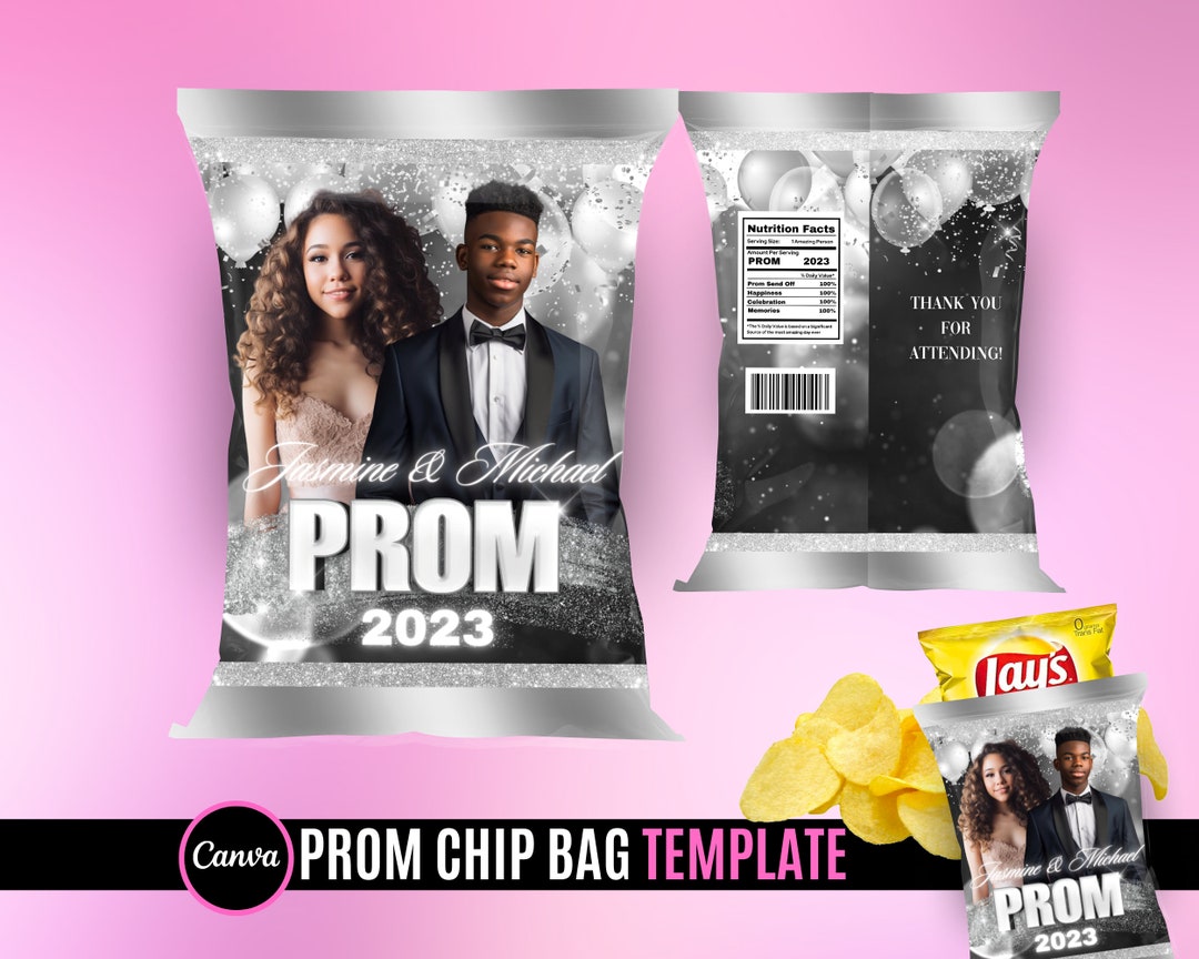 Prom Send off Chip Bag | Chip Bag Template | Prom Night Event | Prom ...