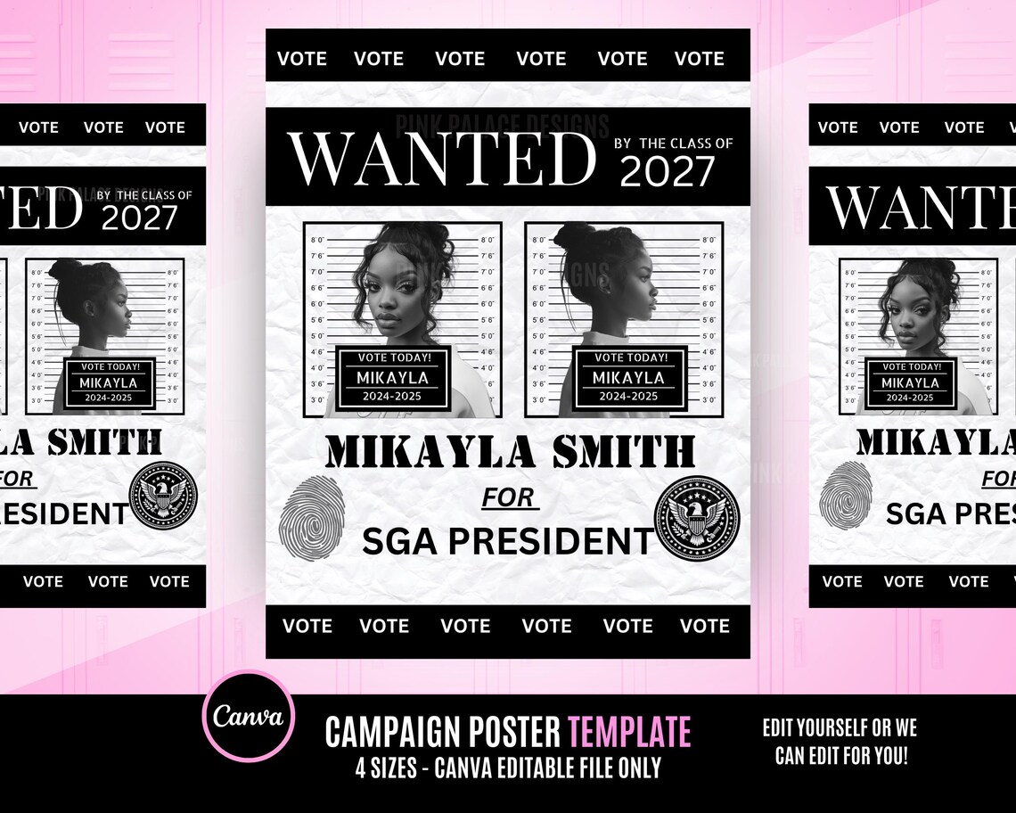 Wanted Campaign Poster, Student Elections Poster , Class Treasurer ...