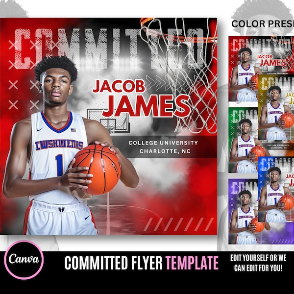 College Committed Flyer - Etsy