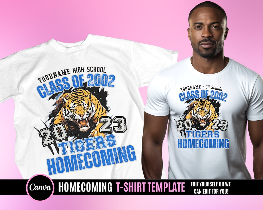 Homecoming Design File, Football T Shirt Design, Editable in Canva, T ...