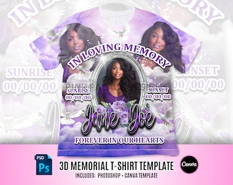 In Loving Memory Sublimation Design Template - Etsy
