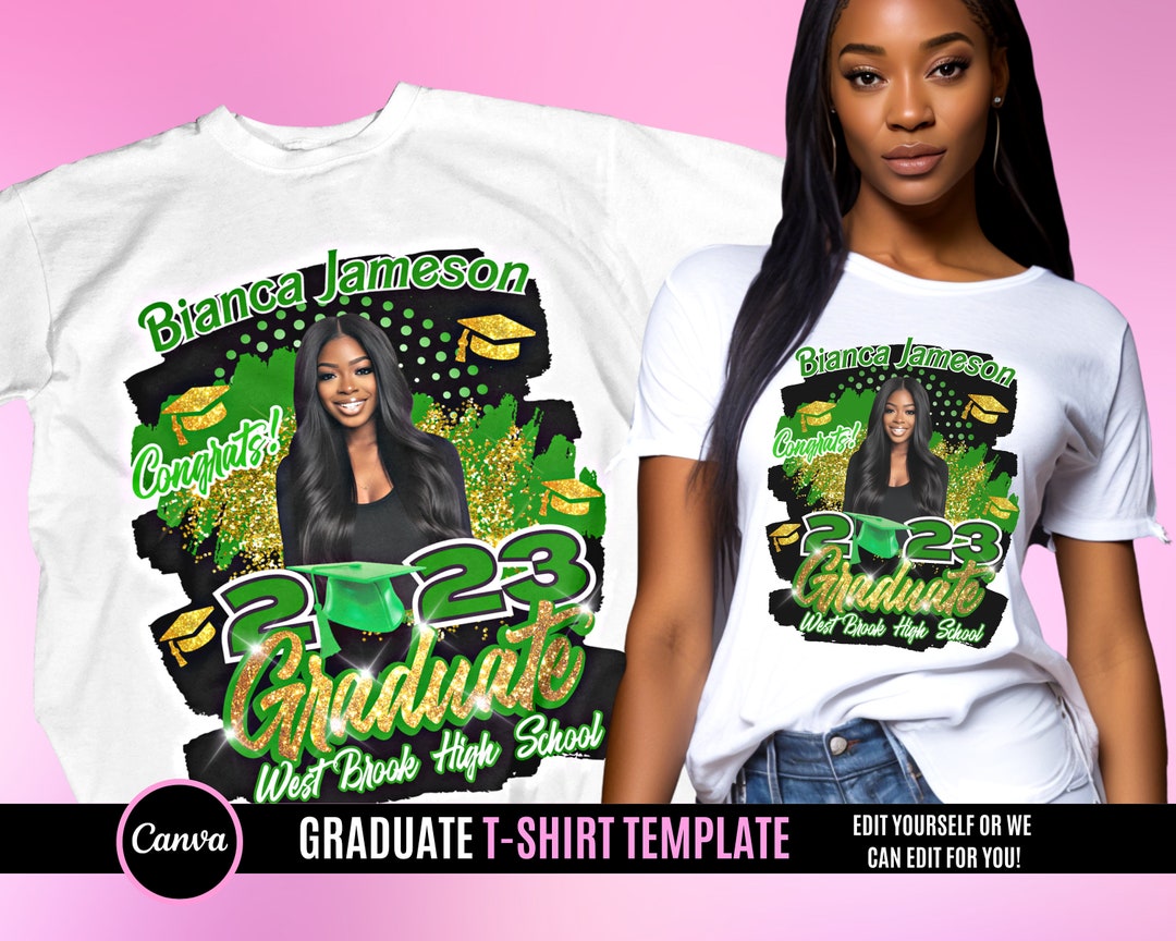 Graduation T Shirt Design, Editable in Canva, 2024 Graduation Family T ...