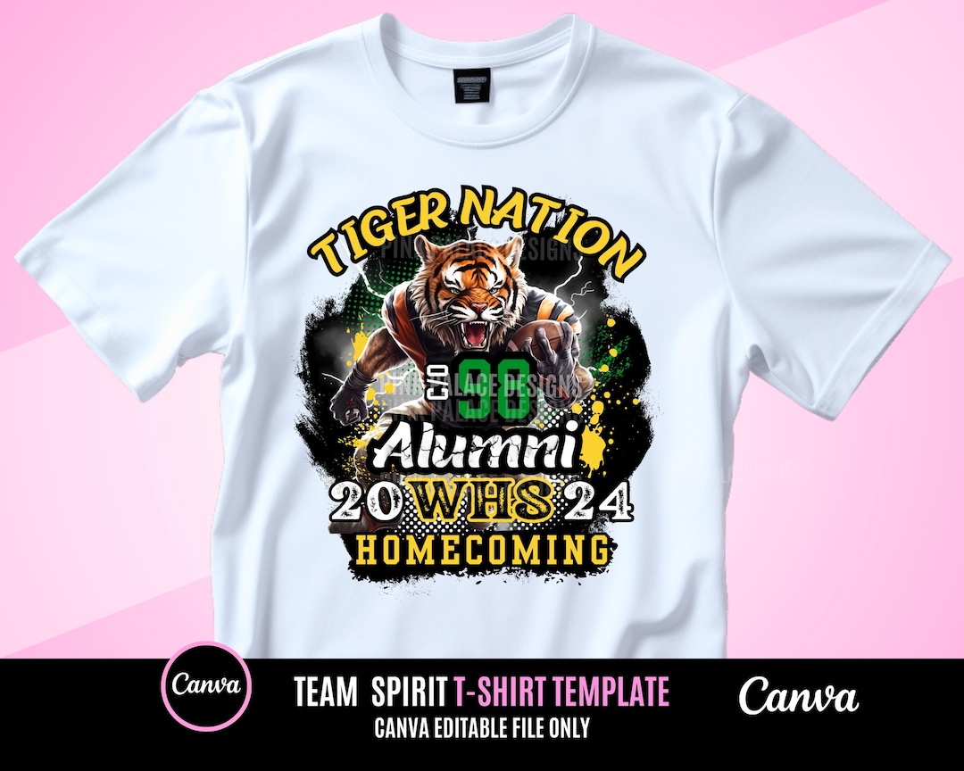 Alumni Team Spirit Design File, Football T Shirt Design, Editable in ...