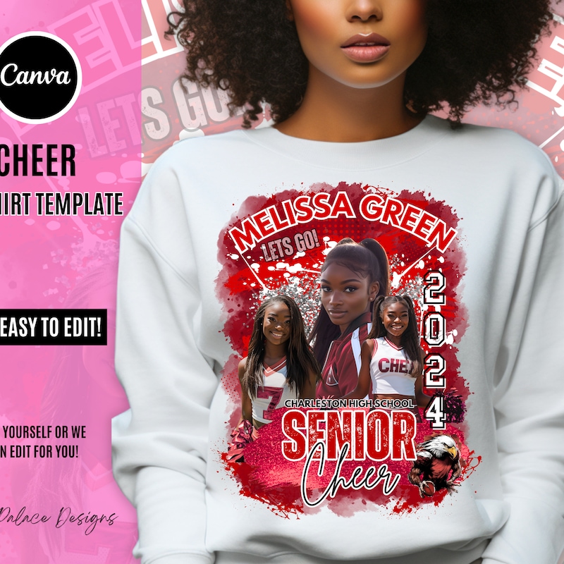 Cheerleader Sublimation Designs - Etsy