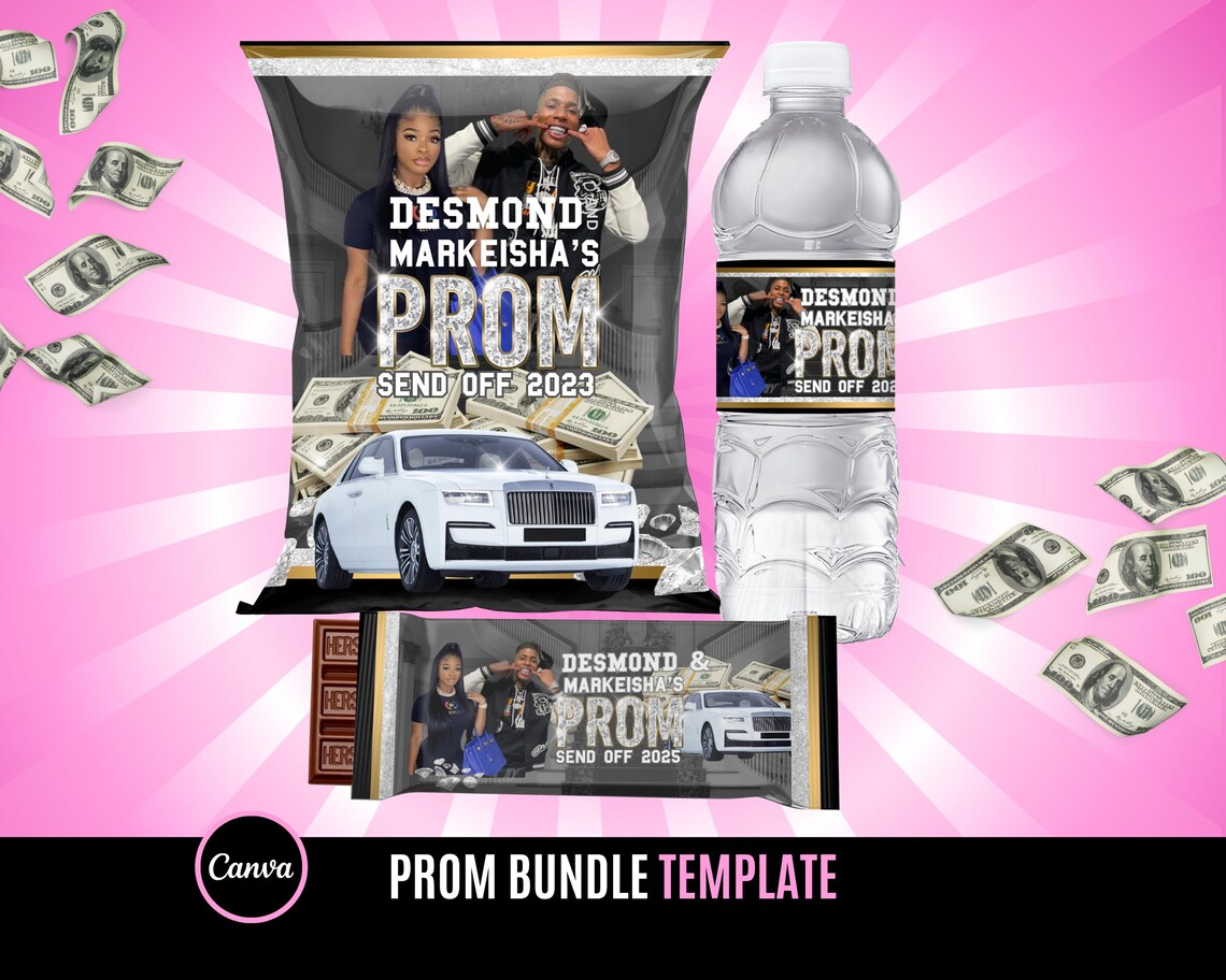 Prom Send off Chip Bag | Chip Bag Template | Prom Night Event | Prom ...