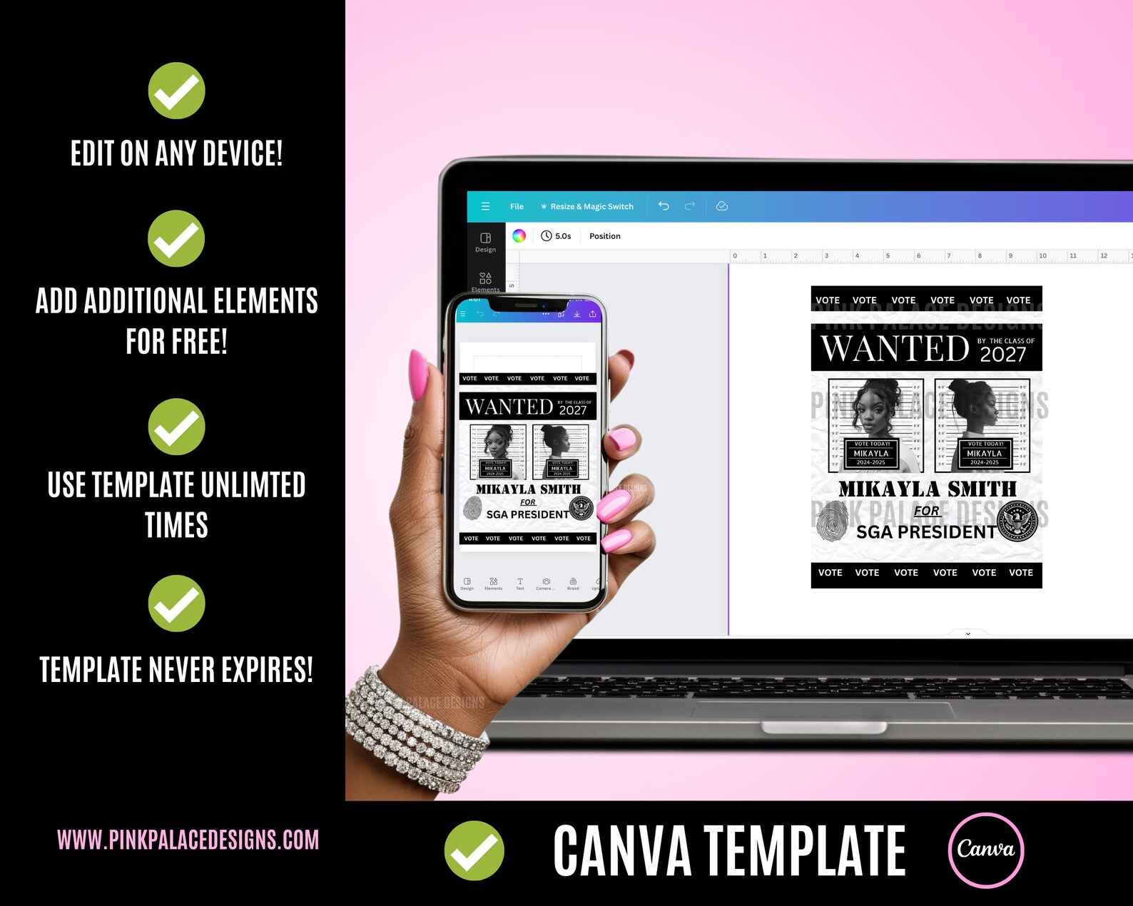 Wanted Campaign Poster, Student Elections Poster , Class Treasurer ...