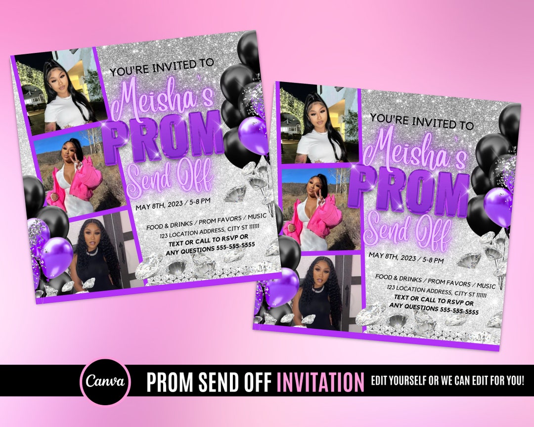 Prom Send off Flyer | Prom Send off Invitation | Prom Night Event ...