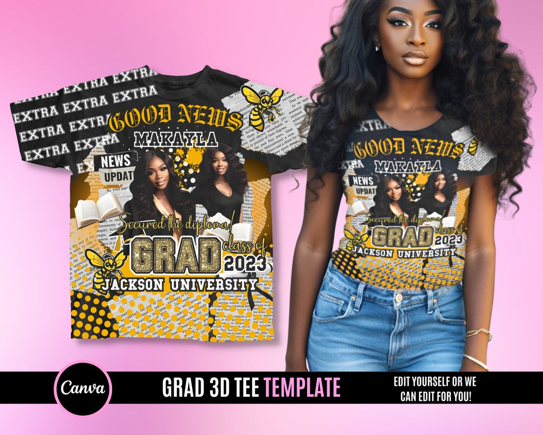 3D Tee Template, All Over Tee Templategraduation T Shirt Design ...