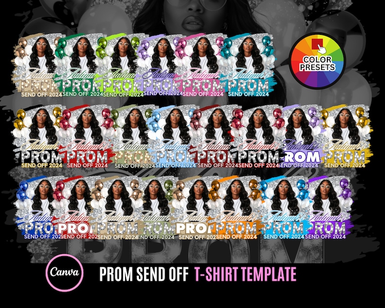 Prom Send off T Shirt Design, Editable in Canva, 2024 Prom T Shirt ...