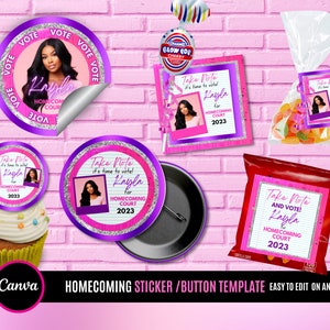 Vote Homecoming Queen, Class Campaign Sticker,class Campaign ...