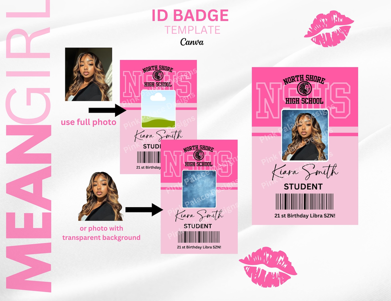 Meangirl ID Badge | Birthday Party Favor | Bachelorette ID Badge | Girl ...