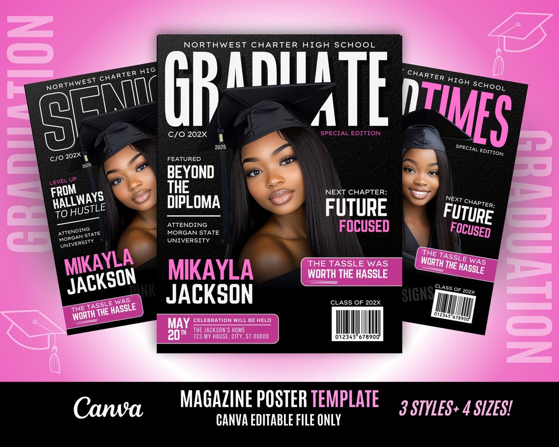 Graduation Magazine Poster | Graduation Magazine | High School ...