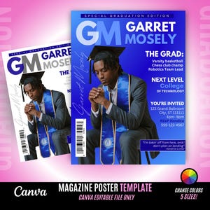 Graduation Class of 2025 Poster | Graduation Magazine | High School ...