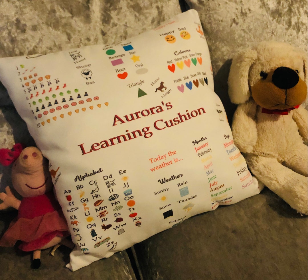 Kids Learning Cushions With Filling - Etsy