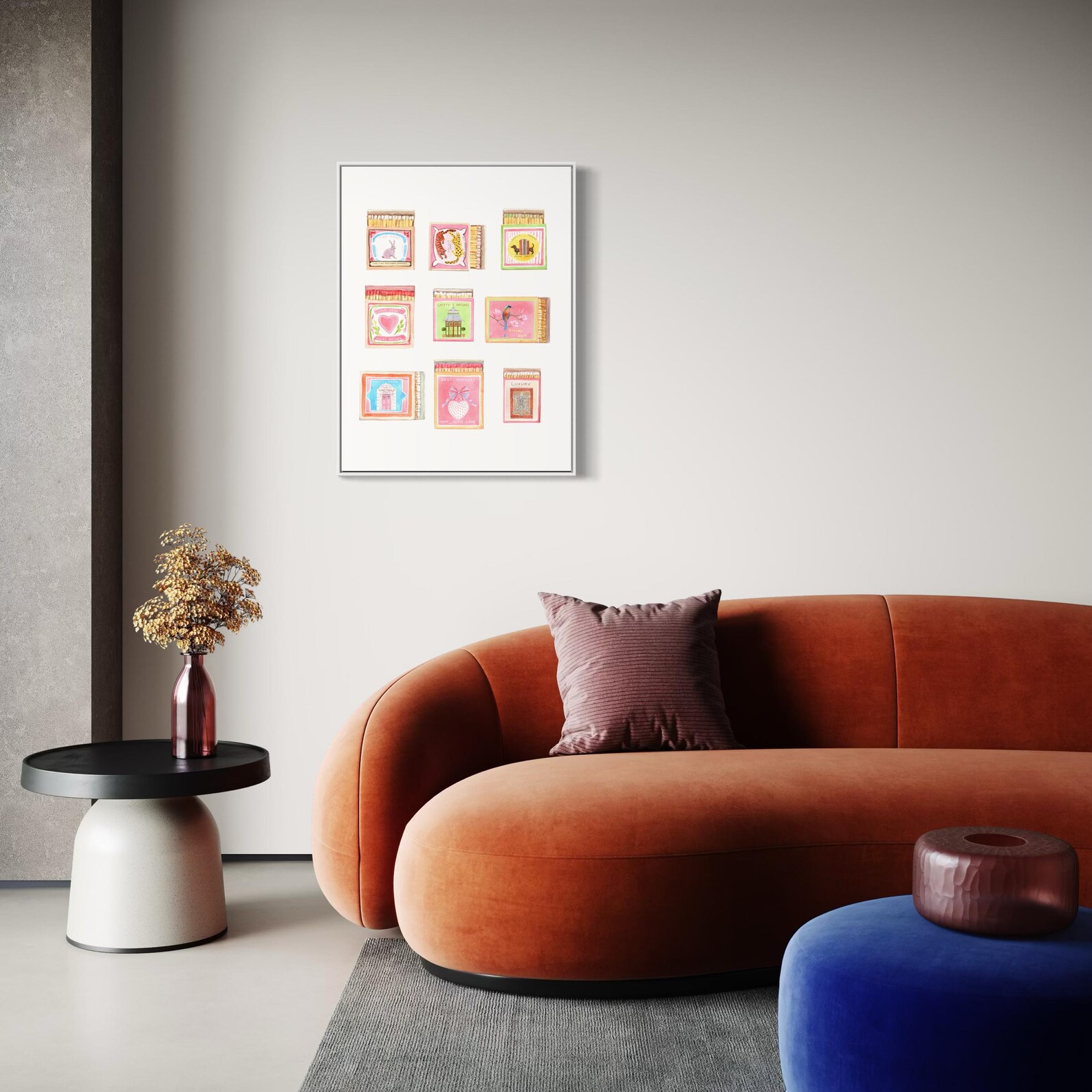 Matchbox Art Collection Print, Watercolor Painting, Vintage Matchbox ...