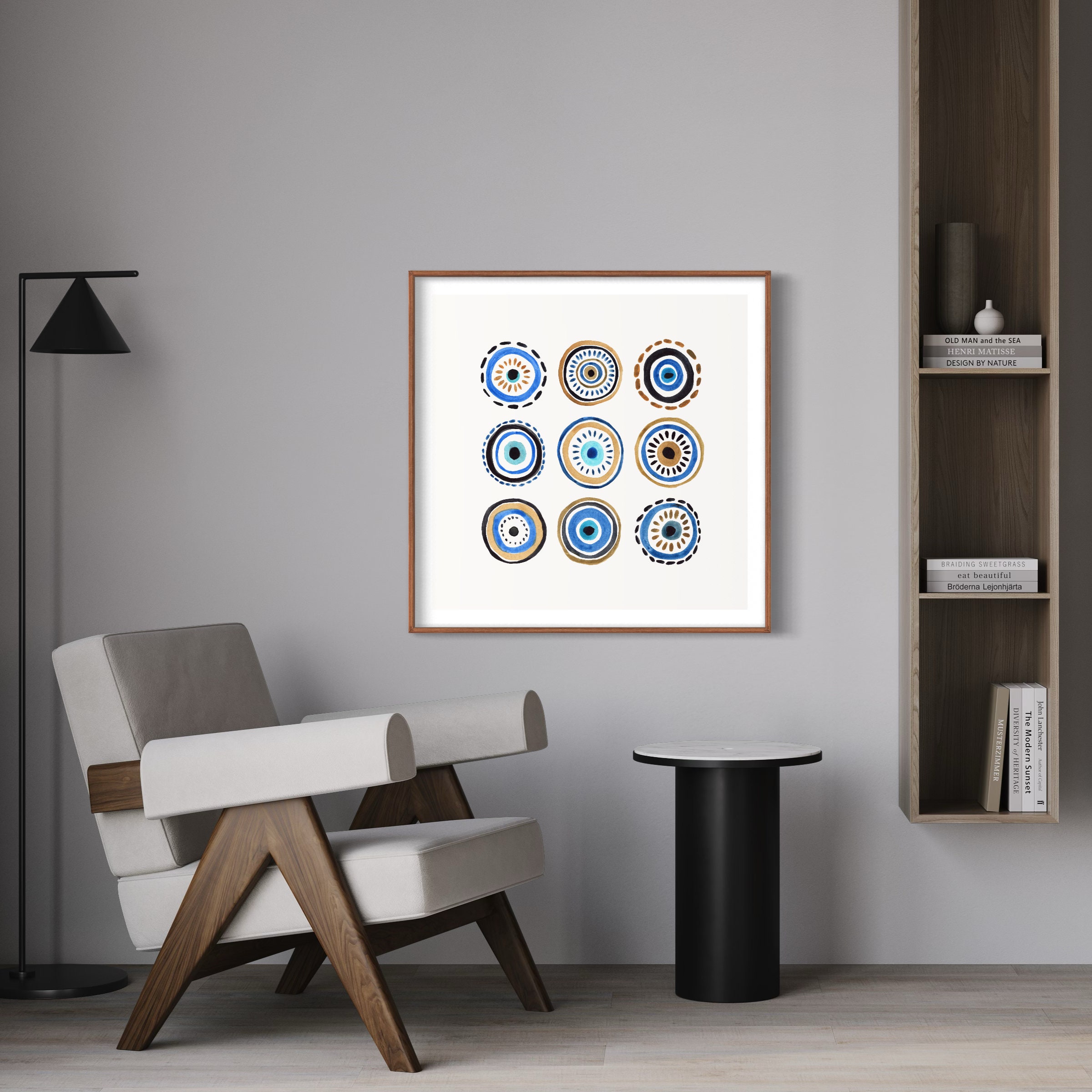Evil Eye Art Print Digital Download Evil Eye Poster Turkish Wall Art ...
