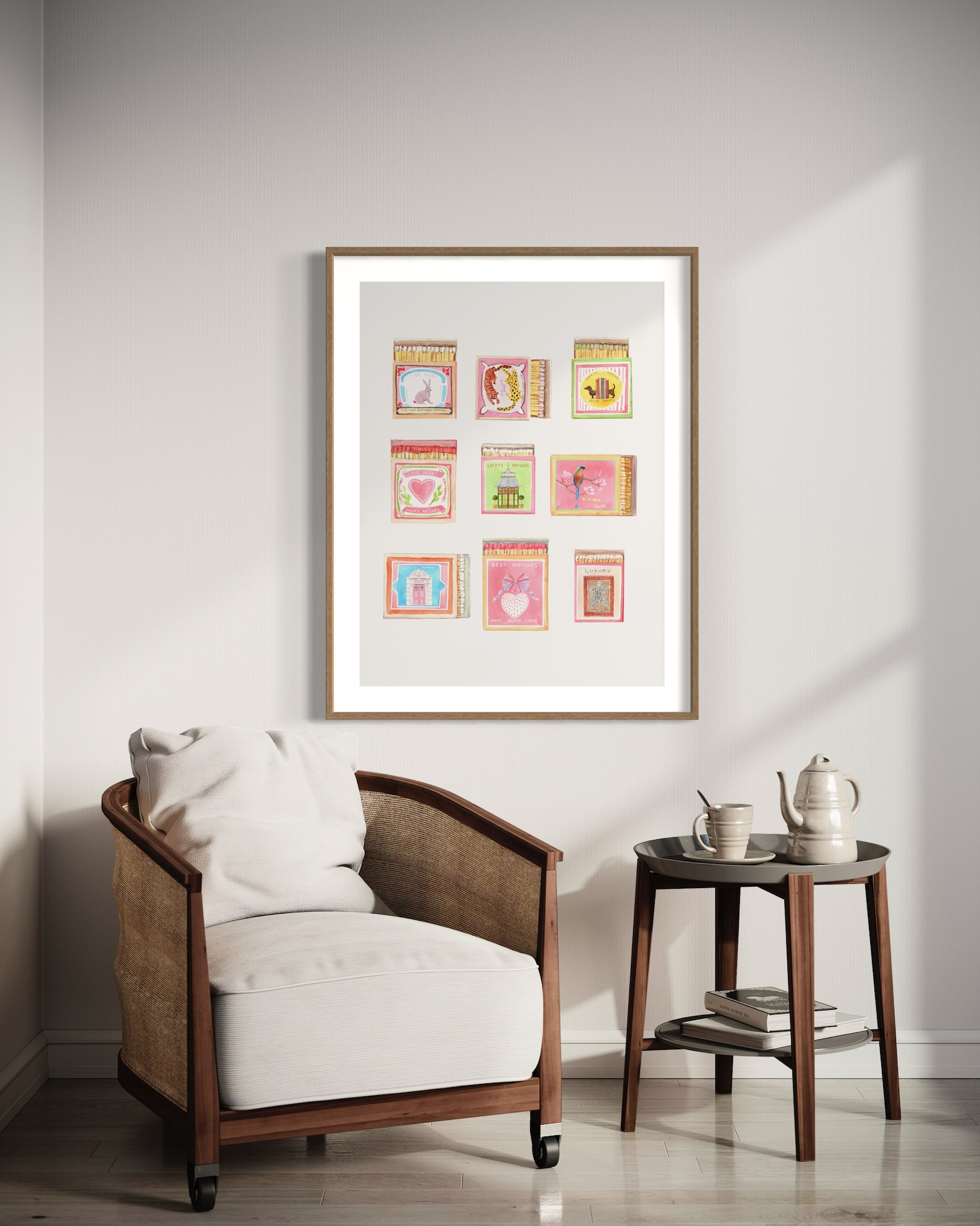 Matchbox Art Collection Print, Watercolor Painting, Vintage Matchbox ...