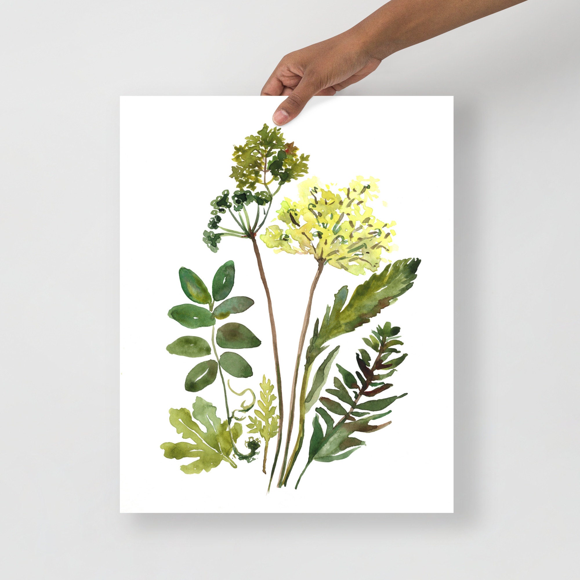 Watercolor Botanical Print Set of 3 Floral Printable Art - Etsy