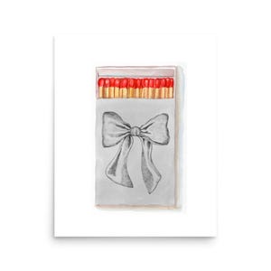 Matchbox Print Watercolor Painting, Game Room Art, Trendy Print Fun ...