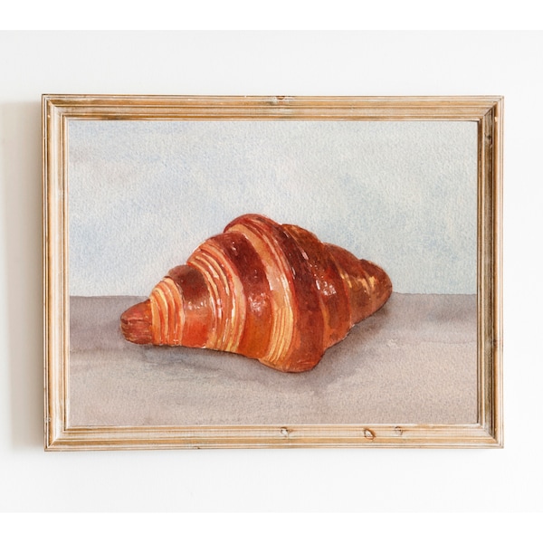 Croissant Art - Etsy
