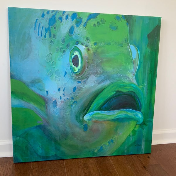 Modern Fish Painting - Etsy