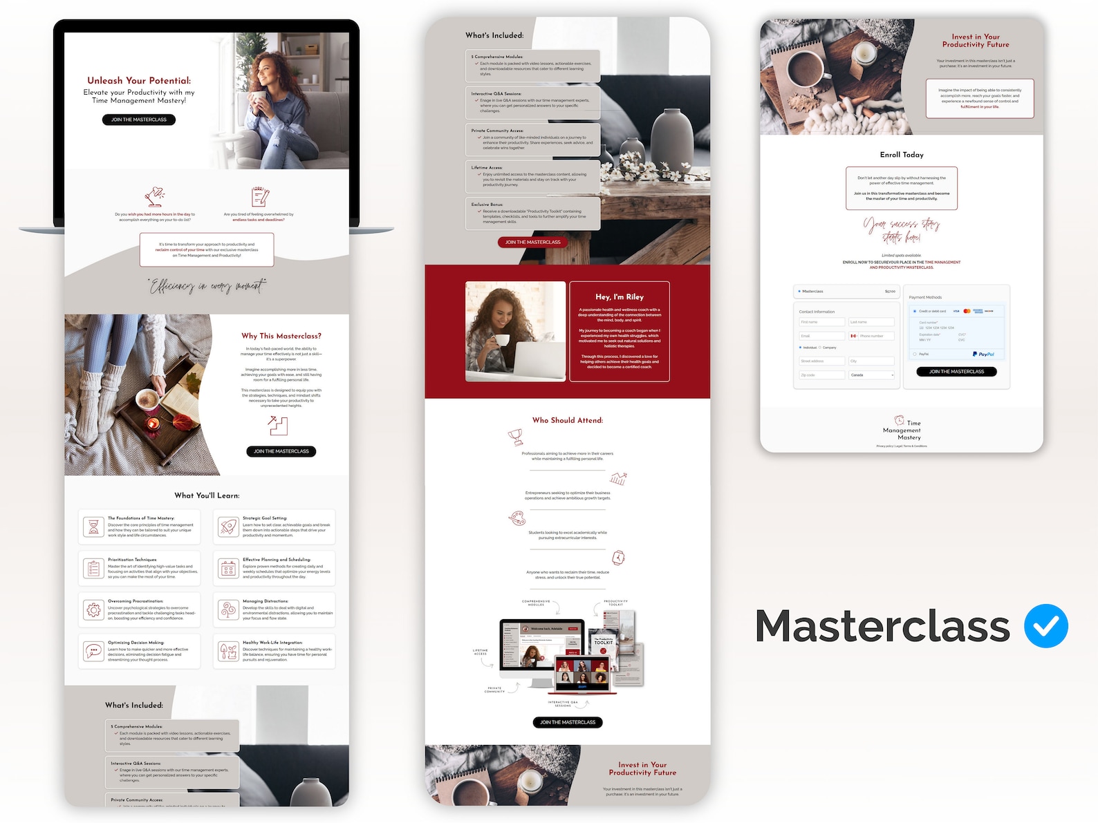 Systeme.io Masterclass Sales Page Template Systemeio Bootcamp Landing Page Systeme Io Sales ...