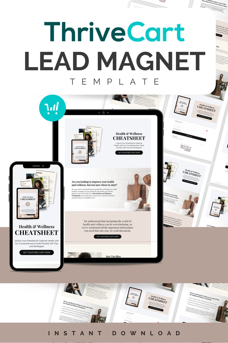 Thrivecart LEAD MAGNET Opt-in Template Coaching Funnel - Etsy